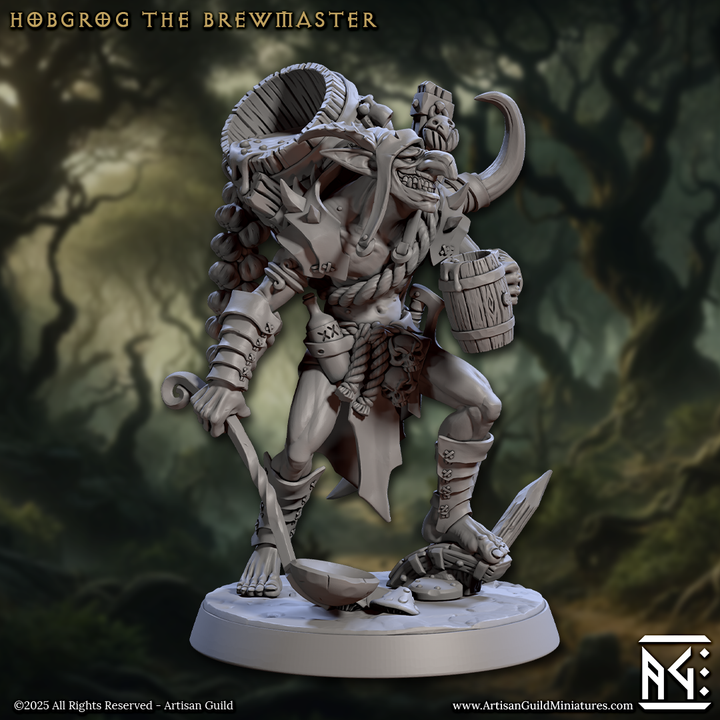 3D Printable Hobgrog The Brewmaster (Faldorn Hobgoblins) by Artisan Guild